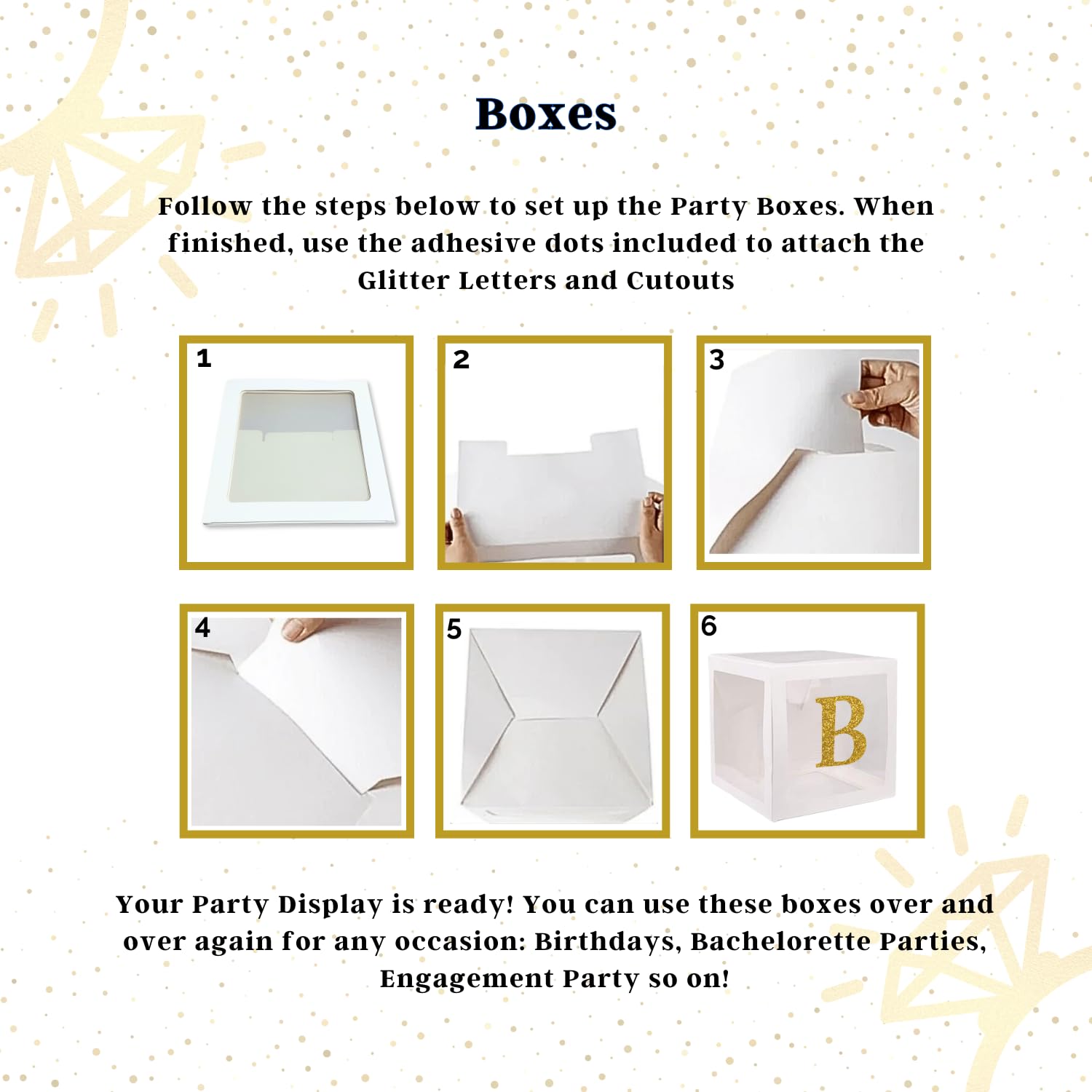 248 Pc Engagement Party Decorations , Gold and White Bridal Decorations , He Asked She Said Yes Banner , Engaged Letter Balloons , Future Mrs and Mr Balloons & Sashes , Ring Balloon , Boxes & more