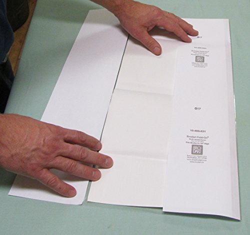 20 Yard Roll of 10" Brodart Fold-On Book Jacket Covers - Center-Loading, Clear Mylar, Adjustable…