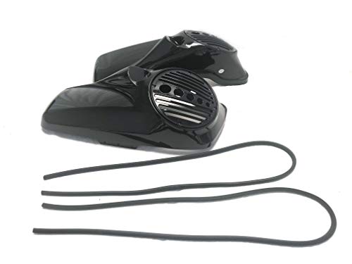 Mutazu 8" Speaker Lids w/Tweeter Port for Harley 2014 up Touring Models