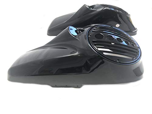 Mutazu 8" Speaker Lids w/Tweeter Port for Harley 2014 up Touring Models
