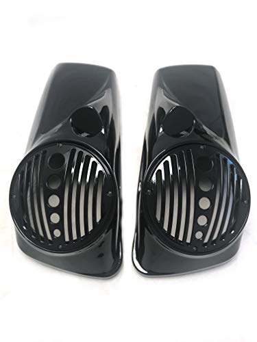Mutazu 8" Speaker Lids w/Tweeter Port for Harley 2014 up Touring Models