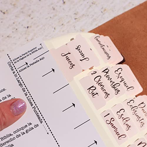 Idyllic Grace - Spanish Bible Tabs - Be The Light - Bible Journaling - Spanish Directions - Catholic
