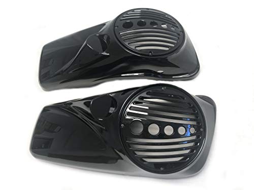 Mutazu 8" Speaker Lids w/Tweeter Port for Harley 2014 up Touring Models