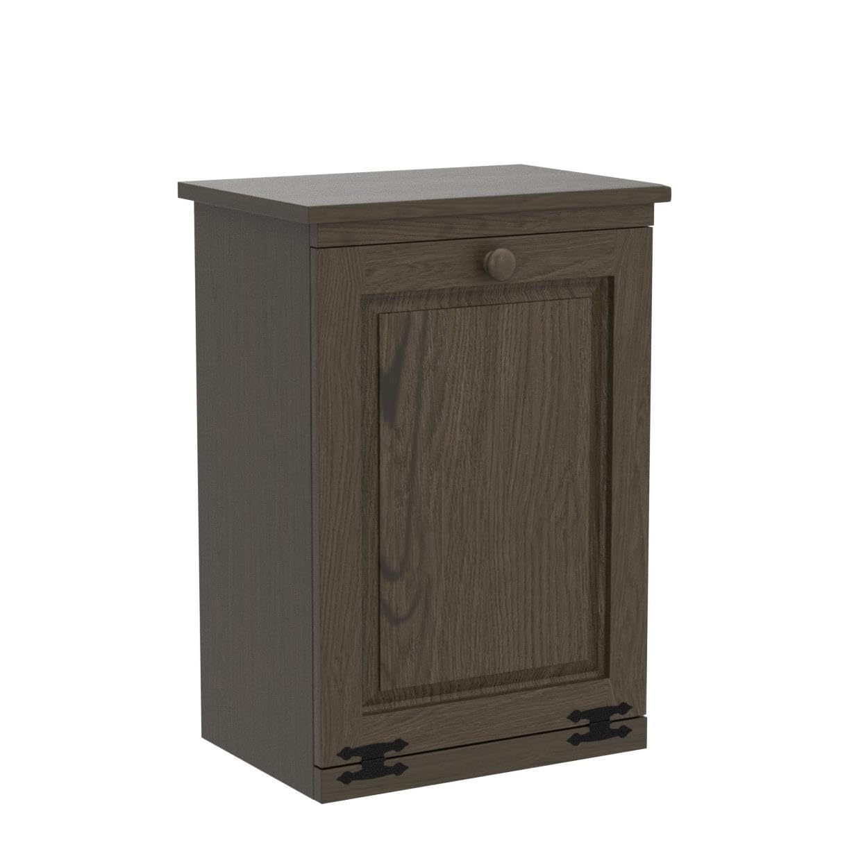 Peaceful Classics Tilt Out Trash Cabinet- Amish Handcrafted Wooden Pull Out Cabinet, Decorative Trash Bin Cabinet for Kitchen, Bedroom, & Home Patio, Tilt Out Laundry Hamper Cabinet, Antique Slate