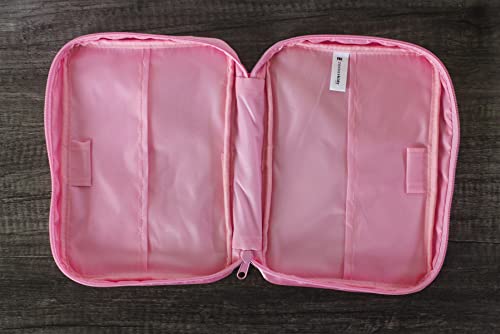 Princess Bible Cover for Girls, Zippered, with Handle, Canvas, Pink, Medium