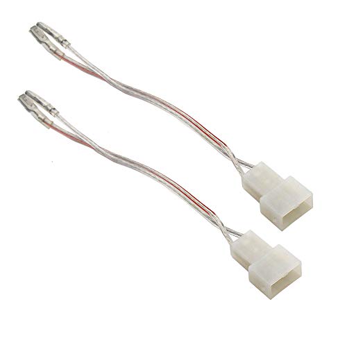 RED WOLF Door Speaker Wire Harness Replacement for Honda 1986-2019 Civic Accord Odyssey CRV Aftermarket Speaker Adapter Connector Replace Install 2 PCS