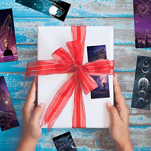 Anseal Cool Space Starry Night Bookmark, Bookmarks for Book Lovers, Bulk Bookmarks for Men, Unique Book Mark for Boys, Girls, Students, Classroom Gifts, School Prize, Reading Present
