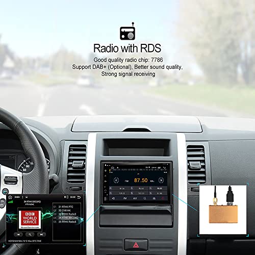 Double-Din-Car-Stereo-with-CD/DVD-Player,6.2 Inch Car Radio with Bluetooth Navigation Touch Screen Mirror Link EZoneTronics 6.2 inch Capacitive Touch Screen ezone-2062