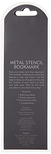 Metal Stencil Bookmark for Bullet Journals