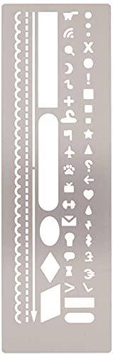 Metal Stencil Bookmark for Bullet Journals