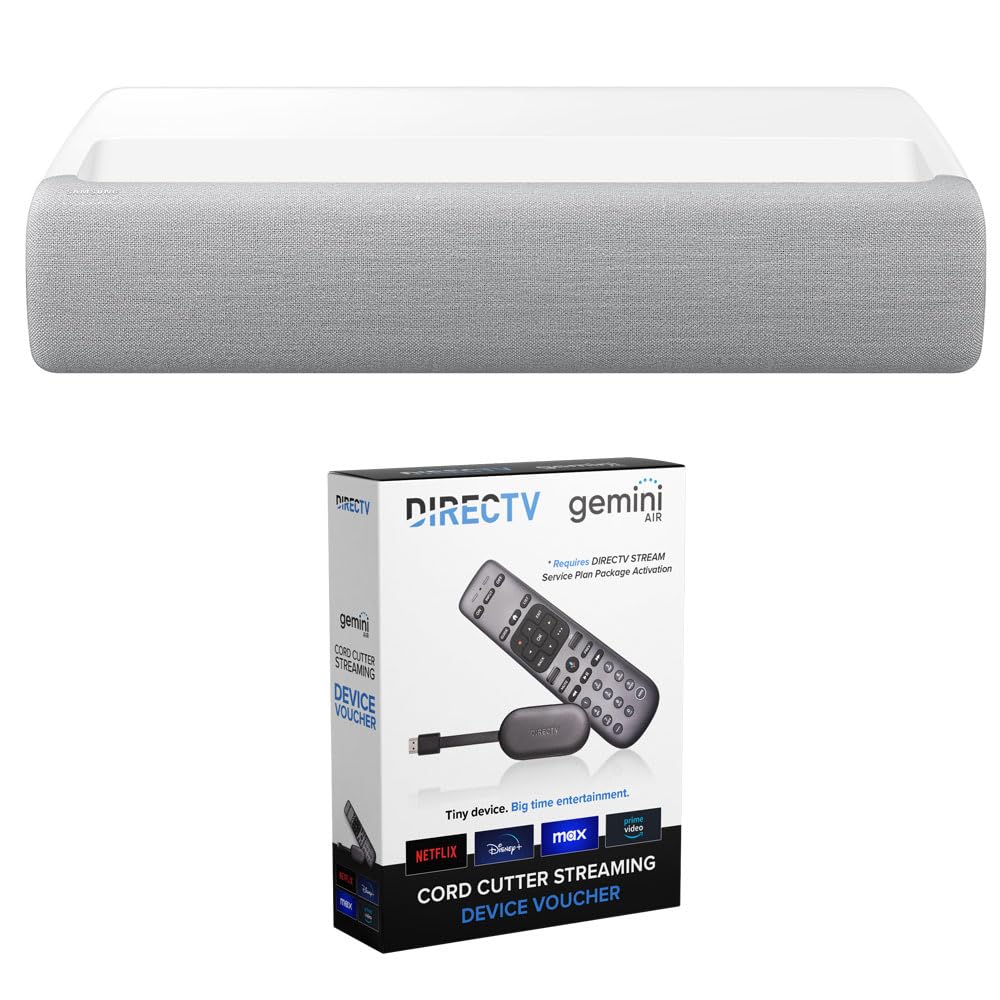 Samsung SP-LSP9TFAXZA 130" The Premiere 4K Smart Triple Laser Projector Cord Cutting Bundle with DIRECTV Stream Device Quad-Core 4K Android TV Wireless Streaming Media Player