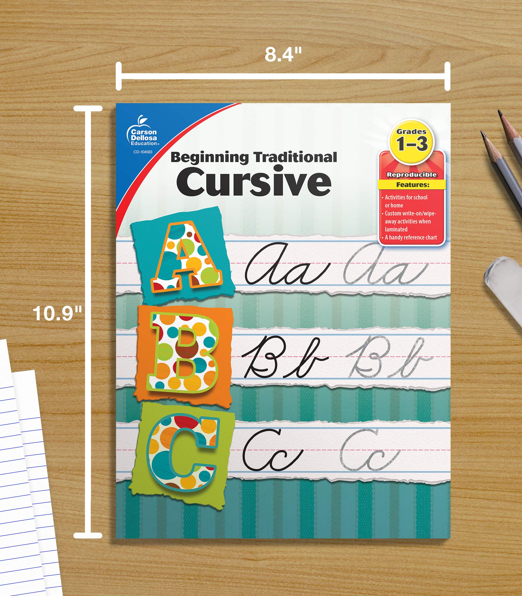 Beginning Traditional Cursive Handwriting Workbook for Kids, Handwriting Practice for Cursive Alphabet and Numbers (Learning Spot)