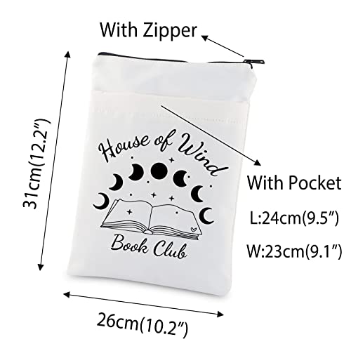 MNIGIU Bookworm Gift House of Wind Book Sleeve Velaris Gift Acotar Book Protector Cover Book Lover Gift Booktok Merchandise (House of Wind)