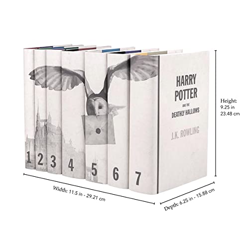 Juniper Books Harry Potter Castle and Owl Neutral Edition DUST Jackets ONLY | Custom Dust Jackets for Your 7-Volume Hardcover Harry Potter Book Set published by Scholastic | Books NOT Included