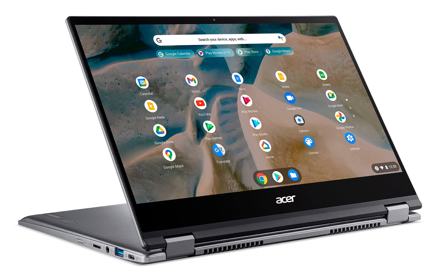 Acer Chromebook Enterprise Spin 514 Convertible Laptop | AMD Ryzen 5 3500C | 14" Full HD IPS Touch Display | 8GB DDR4 | 128GB SSD | microSD | Wi-Fi 5 | Backlit Keyboard | Chrome OS | CP514-1WH-R1H8