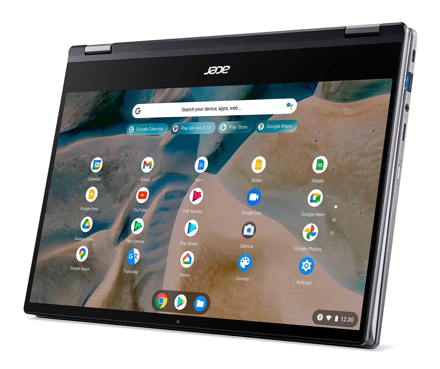 Acer Chromebook Enterprise Spin 514 Convertible Laptop | AMD Ryzen 5 3500C | 14" Full HD IPS Touch Display | 8GB DDR4 | 128GB SSD | microSD | Wi-Fi 5 | Backlit Keyboard | Chrome OS | CP514-1WH-R1H8