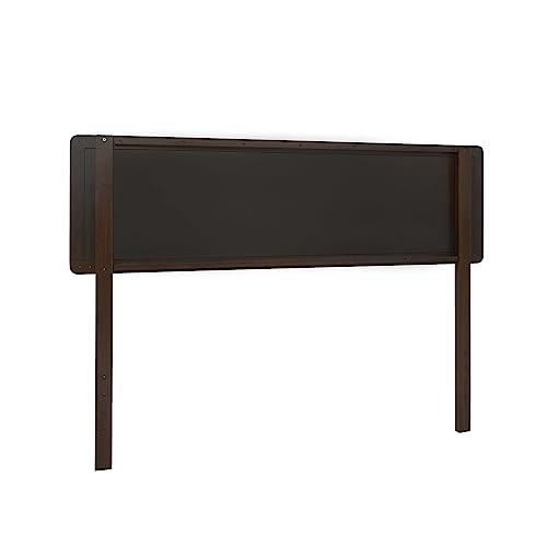 Bme Nipe Queen Headboard ONLY, Boho Bohemian Coastal Style with Solid Wood, Easy Assembly, Walnut