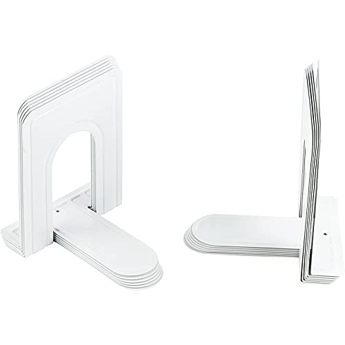 Heavy Duty Metal Bookends for Shelves, Modern Home Decor (6 Pairs)