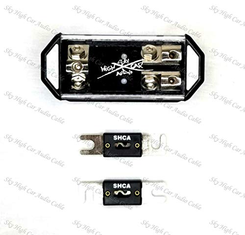 Dual Amp Kit Sky High Car Audio 1/0 OFC to Dual 4 Gauge OFC Complete Install Kit (Red/Black)