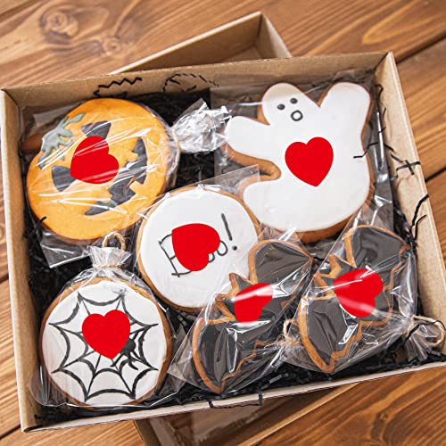 GAGANICE 500pcs Heart Sticker Labels,Gift Stickers, Office Markers, Books, Student Rewards, Bookmarks,0.98 in(Red)