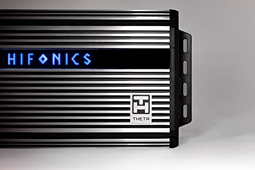 Hifonics ZTH-1625.5D Zeus Theta Compact Five Channel Car Audio Amplifier (Silver) – Class D Amp, 1600-Watt, Onboard Electronic Crossover, Built-in Bass Control, Bridgeable, Bass Remote Included