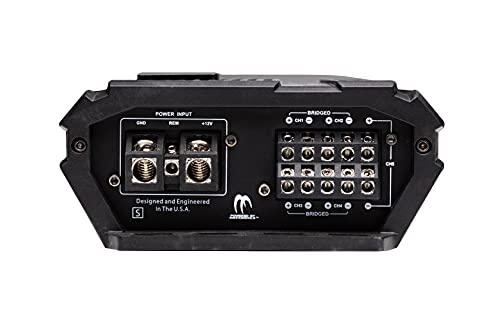 Hifonics ZTH-1625.5D Zeus Theta Compact Five Channel Car Audio Amplifier (Silver) – Class D Amp, 1600-Watt, Onboard Electronic Crossover, Built-in Bass Control, Bridgeable, Bass Remote Included