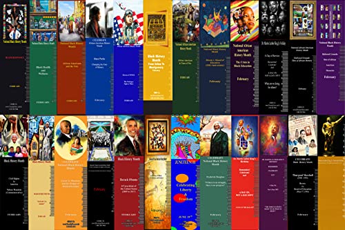 National Black History Month Bookmarks Set 24 Bookmarks Assorted (BKSET24)