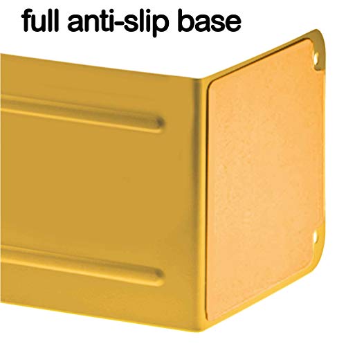 Acrimet Jumbo Premium Metal Bookends 9" (Heavy Duty) (Yellow Color) (1 Pair)