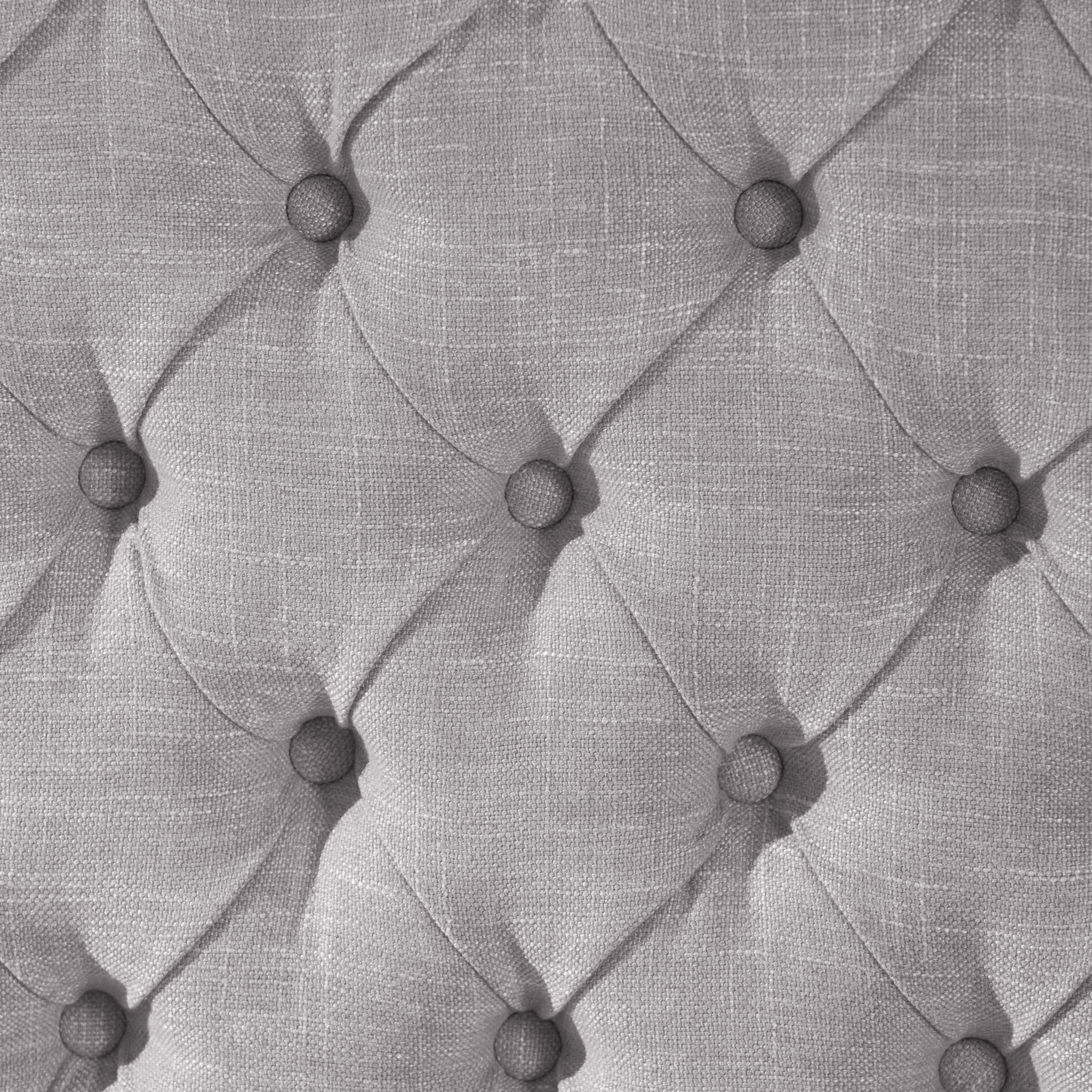 Christopher Knight Home Jezebel Button Tufted Fabric Headboard, Queen, Sand