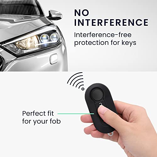 kwmobile Silicone Key Fob Cover Compatible with Fiat Lancia 3 Button Car Flip Key - Italy Green/Red/Black