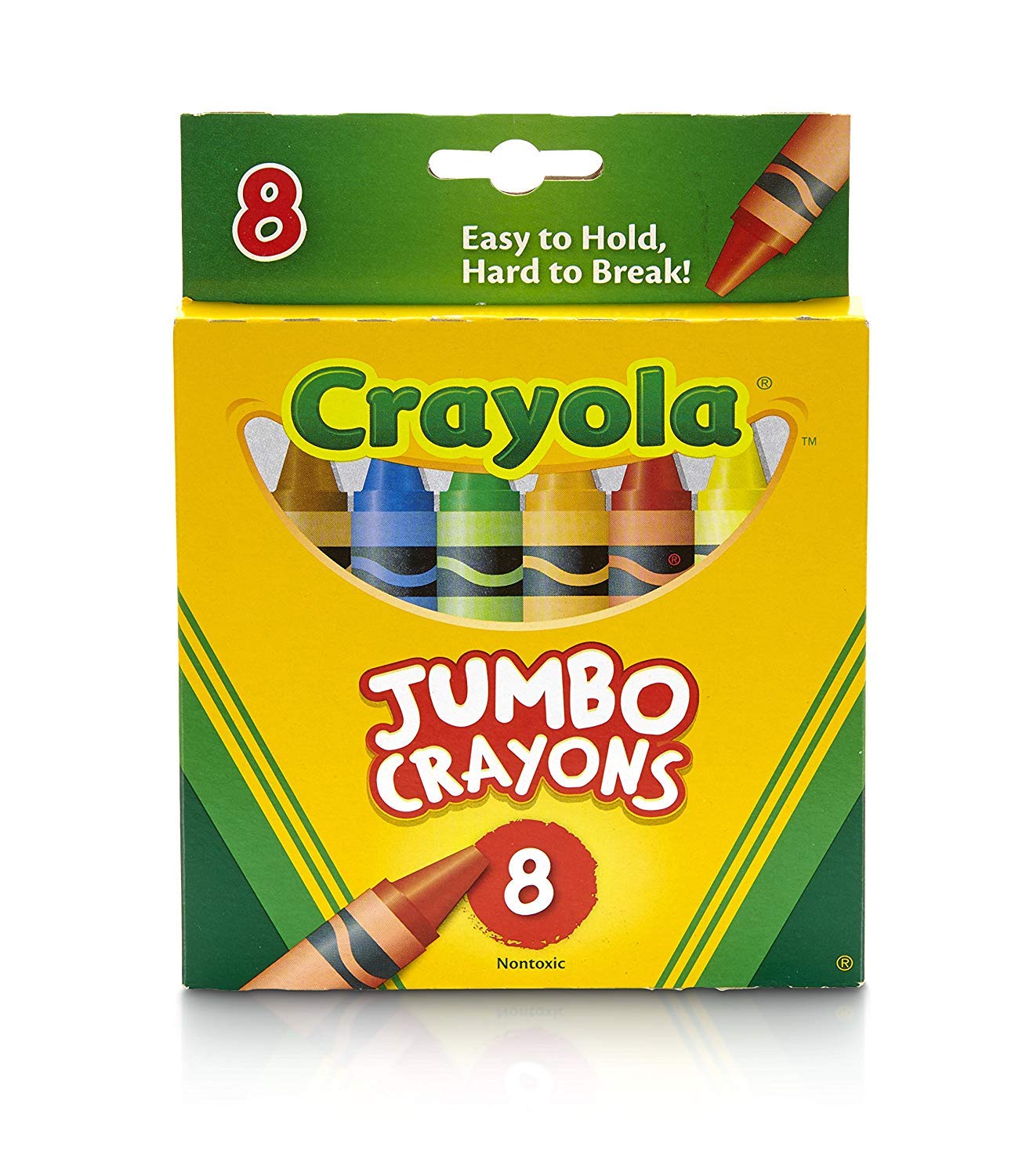 Crayola Jumbo Crayons, 8 Toddler Crayons, Assorted Colors