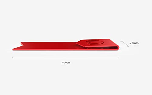 CZUR Mental Bookmark, Stylish Bookmarks, Teacher Valentine Gift, Unique Gift for Women, Men, Readers, Light&Durable Reward Bookmark with ANODIZING Technology, SuperGrip U-Shape Design-3 Pieces