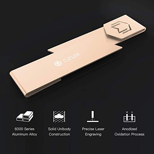 CZUR Mental Bookmark, Stylish Bookmarks, Teacher Valentine Gift, Unique Gift for Women, Men, Readers, Light&Durable Reward Bookmark with ANODIZING Technology, SuperGrip U-Shape Design-3 Pieces