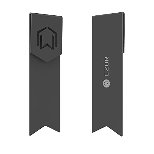 CZUR Mental Bookmark, Stylish Bookmarks, Teacher Valentine Gift, Unique Gift for Women, Men, Readers, Light&Durable Reward Bookmark with ANODIZING Technology, SuperGrip U-Shape Design-3 Pieces
