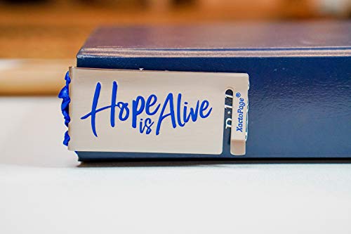 The Patented XactoPage Multi Page Marker Featuring 8 Satin Ribbons (Royal Blue)