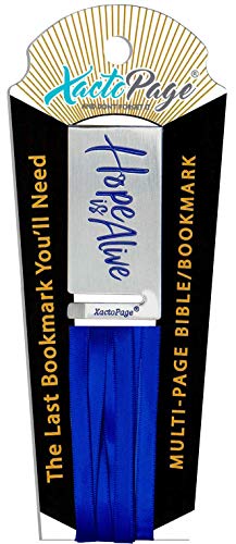 The Patented XactoPage Multi Page Marker Featuring 8 Satin Ribbons (Royal Blue)