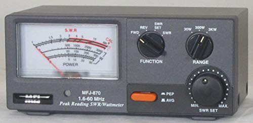 MFJ-870 SWR meter, 1.8-60MHz, 30/300/3000W