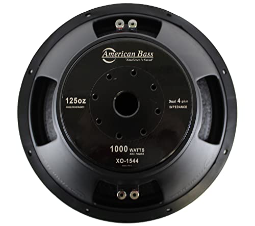 15" Subwoofer 1000W 2" 4 Ohm DVC Pro Car Audio American Bass XO-1544
