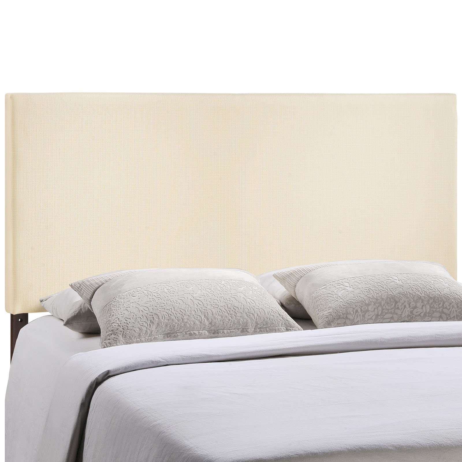 Modway Region Linen Fabric Upholstered Queen Headboard in Ivory