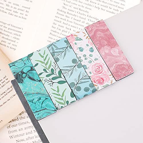 Magnetic Bookmarks 30 Pieces, Magnet Page Markers Set (5 Designs)