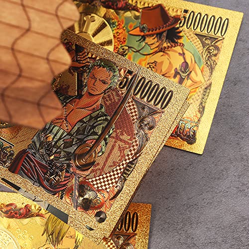 JIEJIE2020 Japanese Anime ONE Piece Edition Bookmarks, Collectibles, banknotes and Gifts. (10pcs)