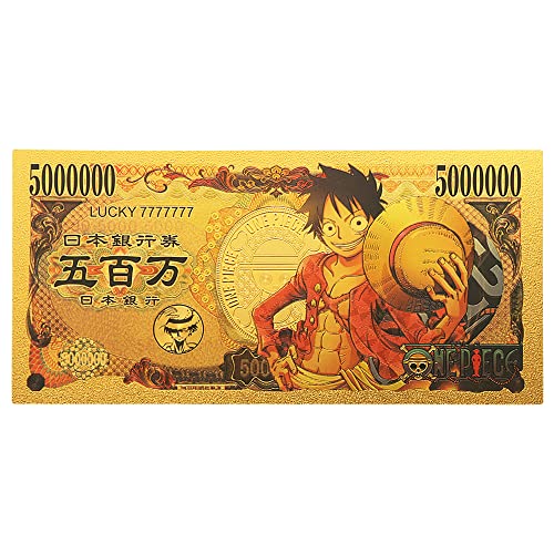 JIEJIE2020 Japanese Anime ONE Piece Edition Bookmarks, Collectibles, banknotes and Gifts. (10pcs)