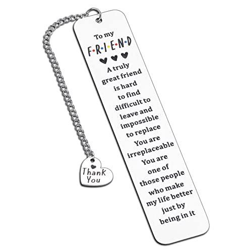 Best Friends Gifts Bookmark for Friendship Women Friends Birthday Book Mark Girls Teen Booklovers Galentines Valentines Day Gifts for Best Friend BFF Christmas Graduation Gift for Women Female Friend