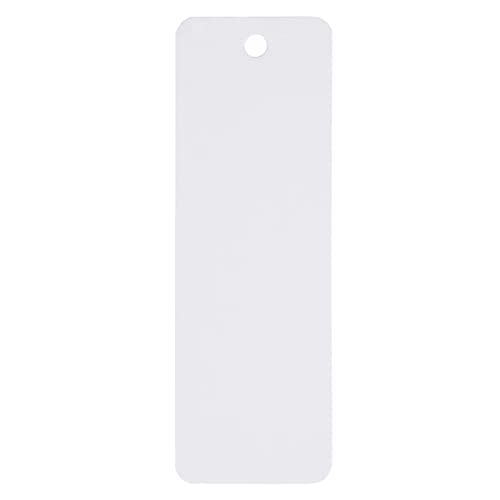 Juvale 300 Pack Bulk Blank Bookmarks for DIY Crafts, White Plain Bookmarks to Decorate (6 x 2 In)