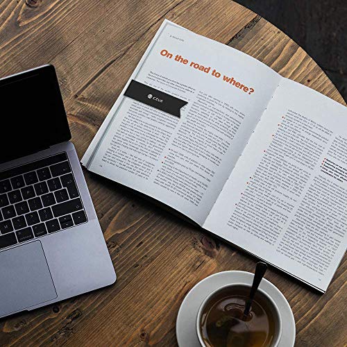 CJ Tech Metal Bookmark, Stylish Bookmarks, Teacher Valentine Gift, Unique Gift for Women, Men, Readers, Light&Durable Reward Bookmark with ANODIZING Technology, SuperGrip U-Shape Design-Dark Gray