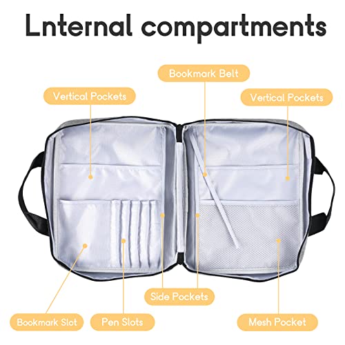 BMHLINYI Large Bible Cover, Church Bag with Handle Zippered Pocket,to Protect The Good Book,Perfect Gift for Men Women Father Kids.