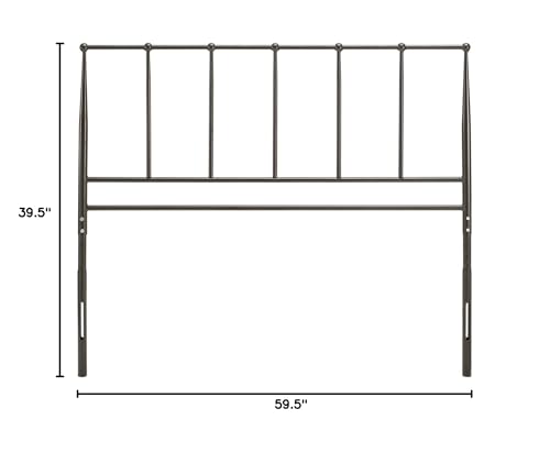 Modway Kiana Stainless Steel Metal Queen Headboard in Brown