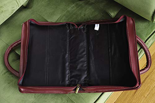 Reptile Leather Extra Large Wine Bible Cover