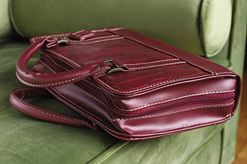 Reptile Leather Extra Large Wine Bible Cover