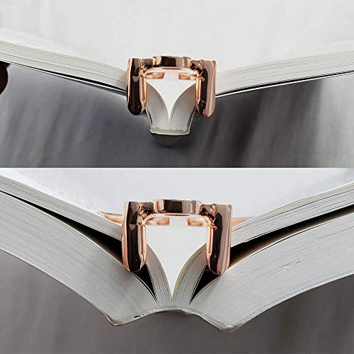 Booluee Creative Anchor Bookmark Metal Bookmark Page Holder Book Holder for Reading Hands Free, 1 Pack (Black)